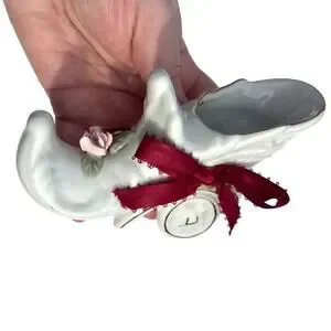 Boutique | Accents | Vintage Victorian Hand Painted Porcelain Shoe ...